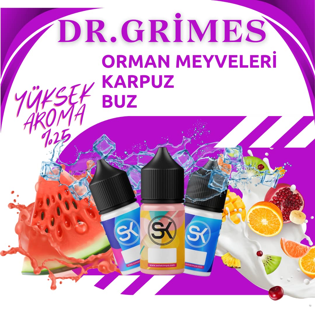 DR.GRIMES %25 Yüksek Aroma DIY-KIT - SoloKimya | Aroma Marketi