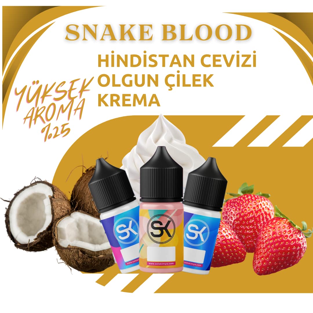 SNAKE BLOOD %25 Yüksek Aroma DIY-KIT - SoloKimya | Aroma Marketi